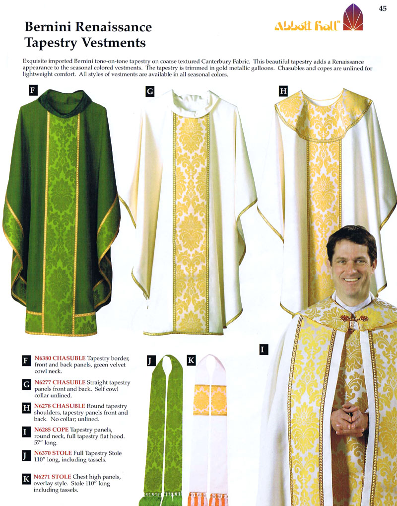 Vestments & Chasubles - Abbott Hall